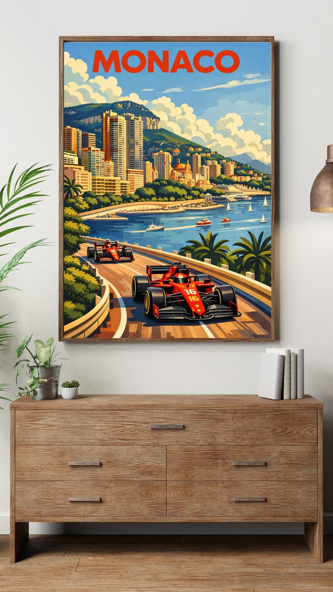 Monaco Racing Travel Poster - Etsy