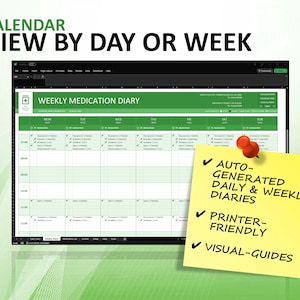 Ultimate Medication Tracker Spreadsheet - Etsy