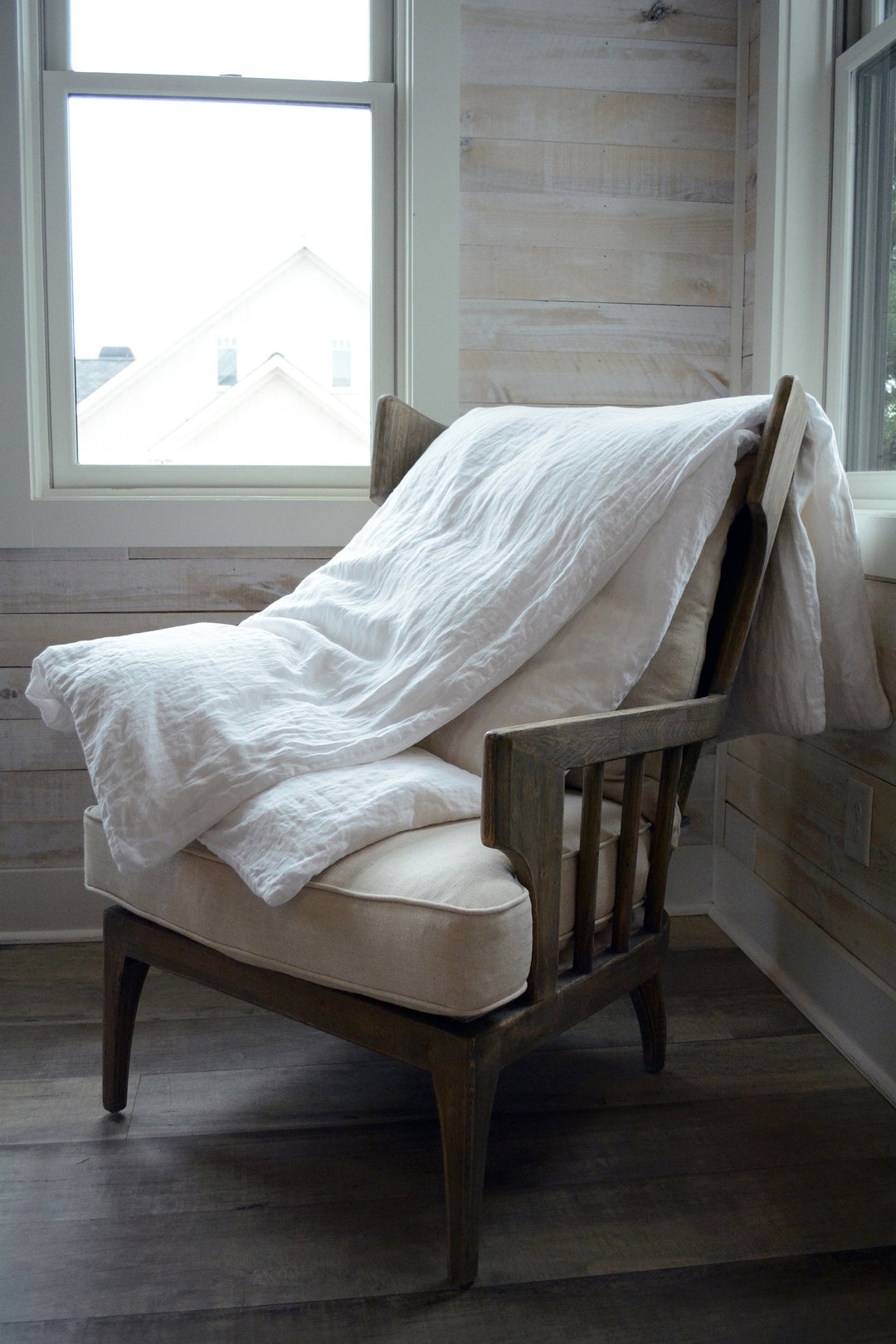 Goose Down Throw With 100% Linen Duvet Cover - Etsy