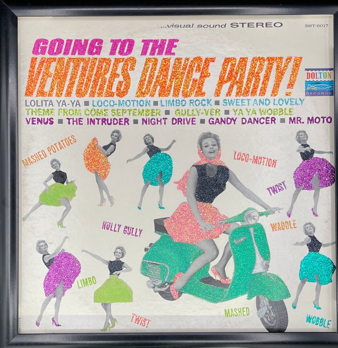 The Ventures Glittered Framed Vintage Record Album Cover record ...