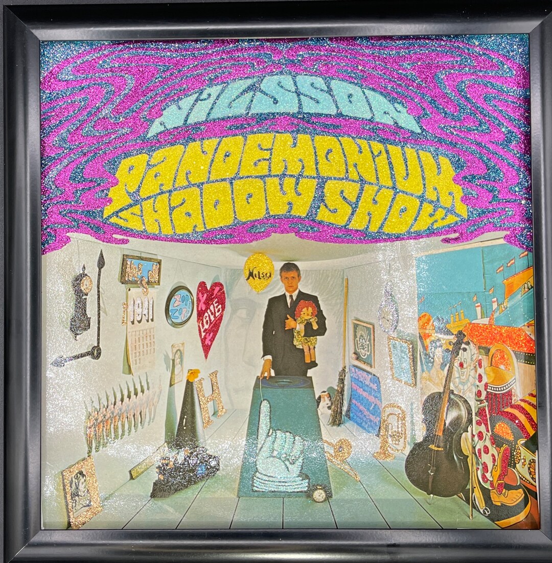 Harry Nilsson Pandemonium Shadow Show Framed Vintage Glitter-enhanced ...