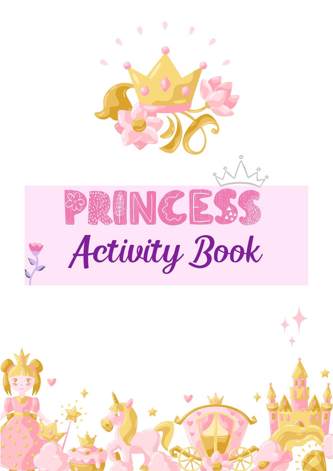 Printable Princess Activity Book - Etsy