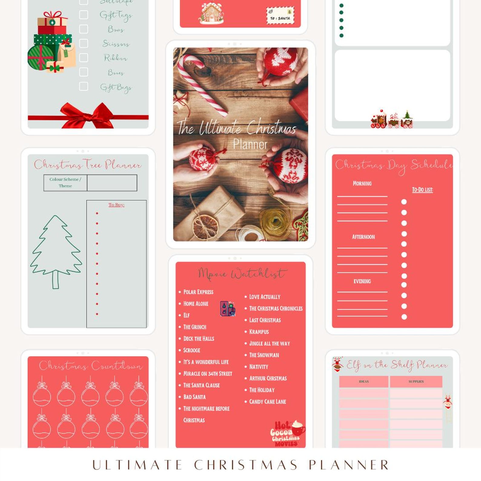 Ultimate Christmas Planner Digital & Printable - Etsy