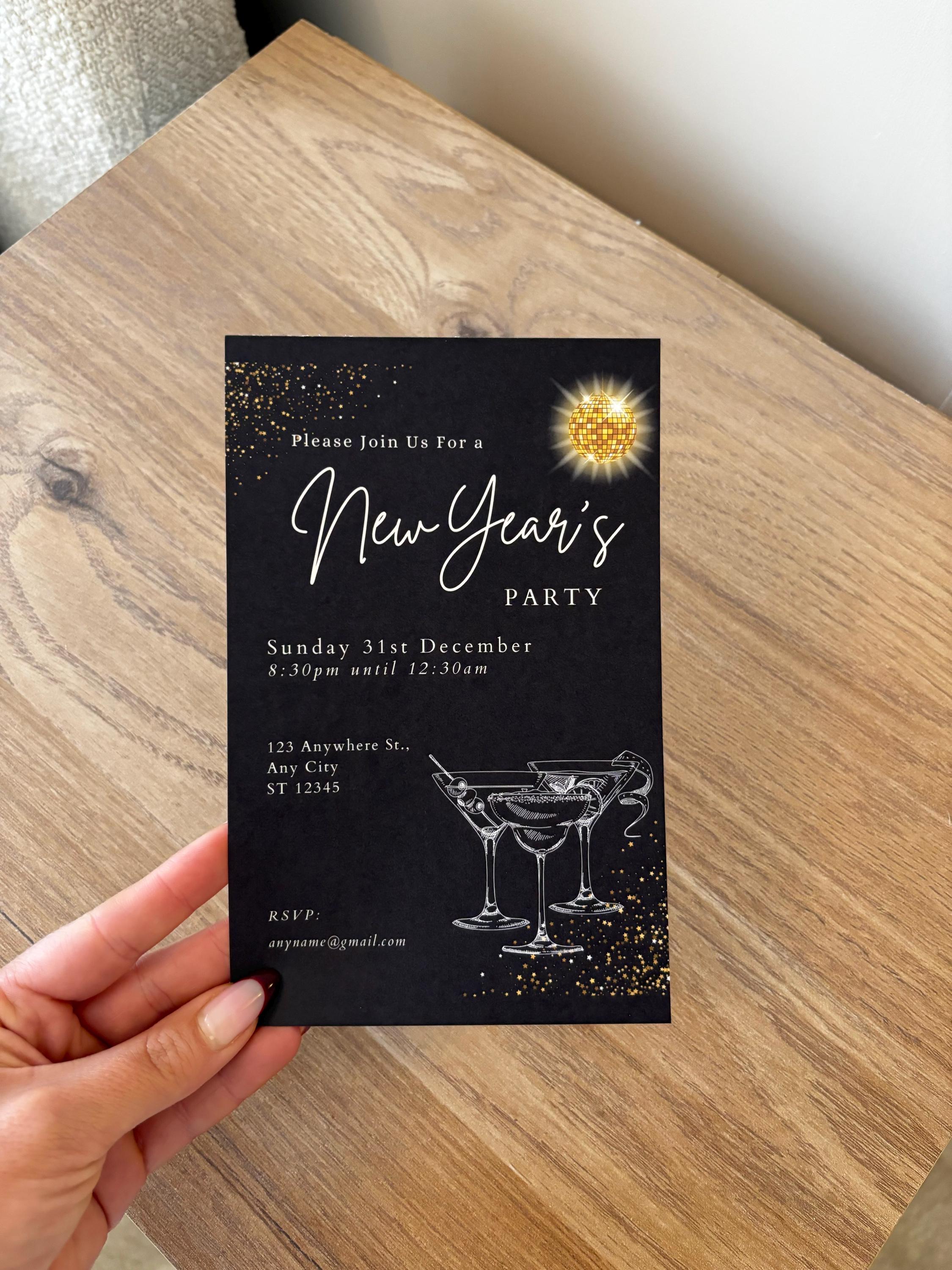 New Years Party Invitation - Etsy