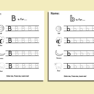 Printable Alphabet Worksheet for Preschool and Kindergarten. Color ...