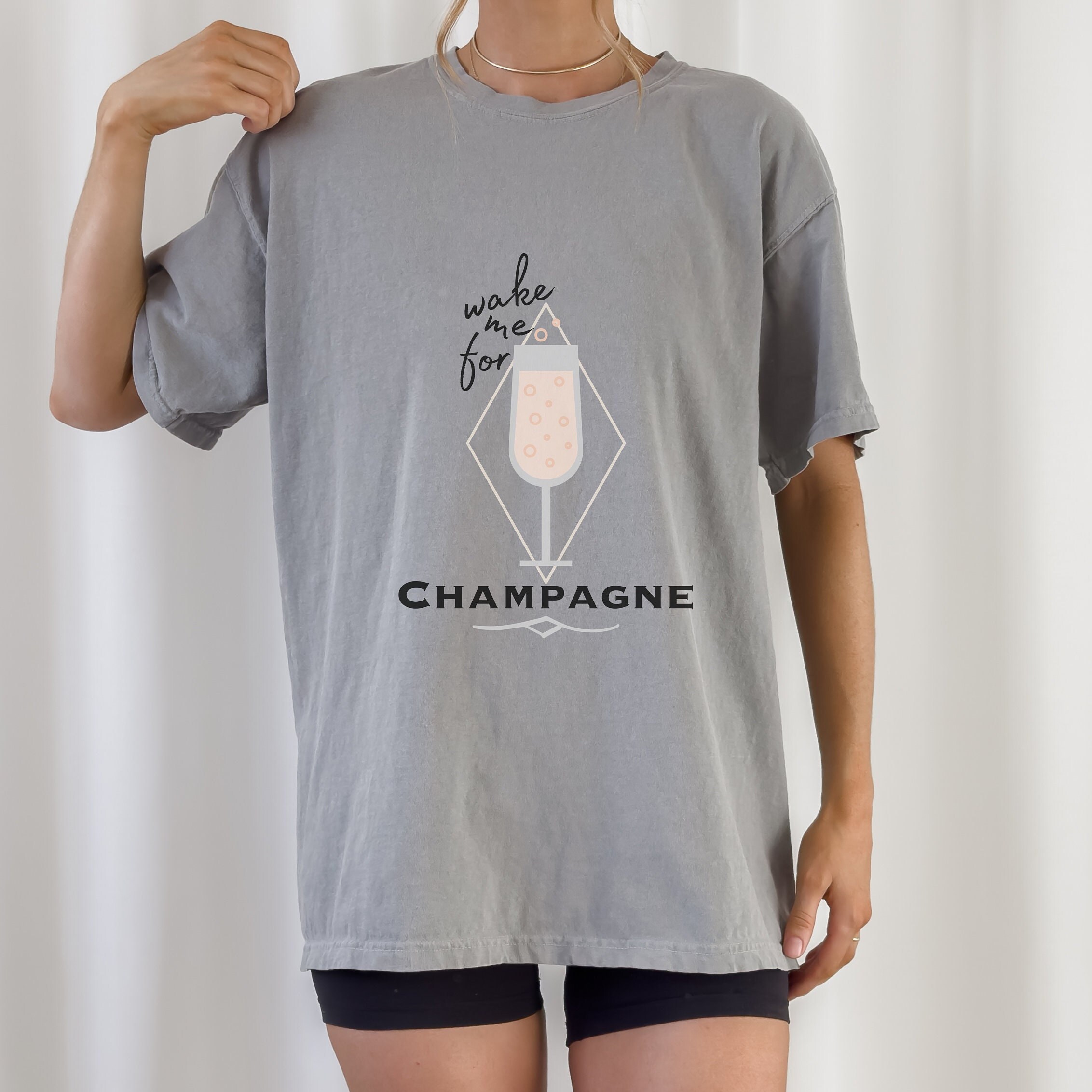 Champagne Shirt Wake Me for Champagne Tshirt New Years Eve Tee ...