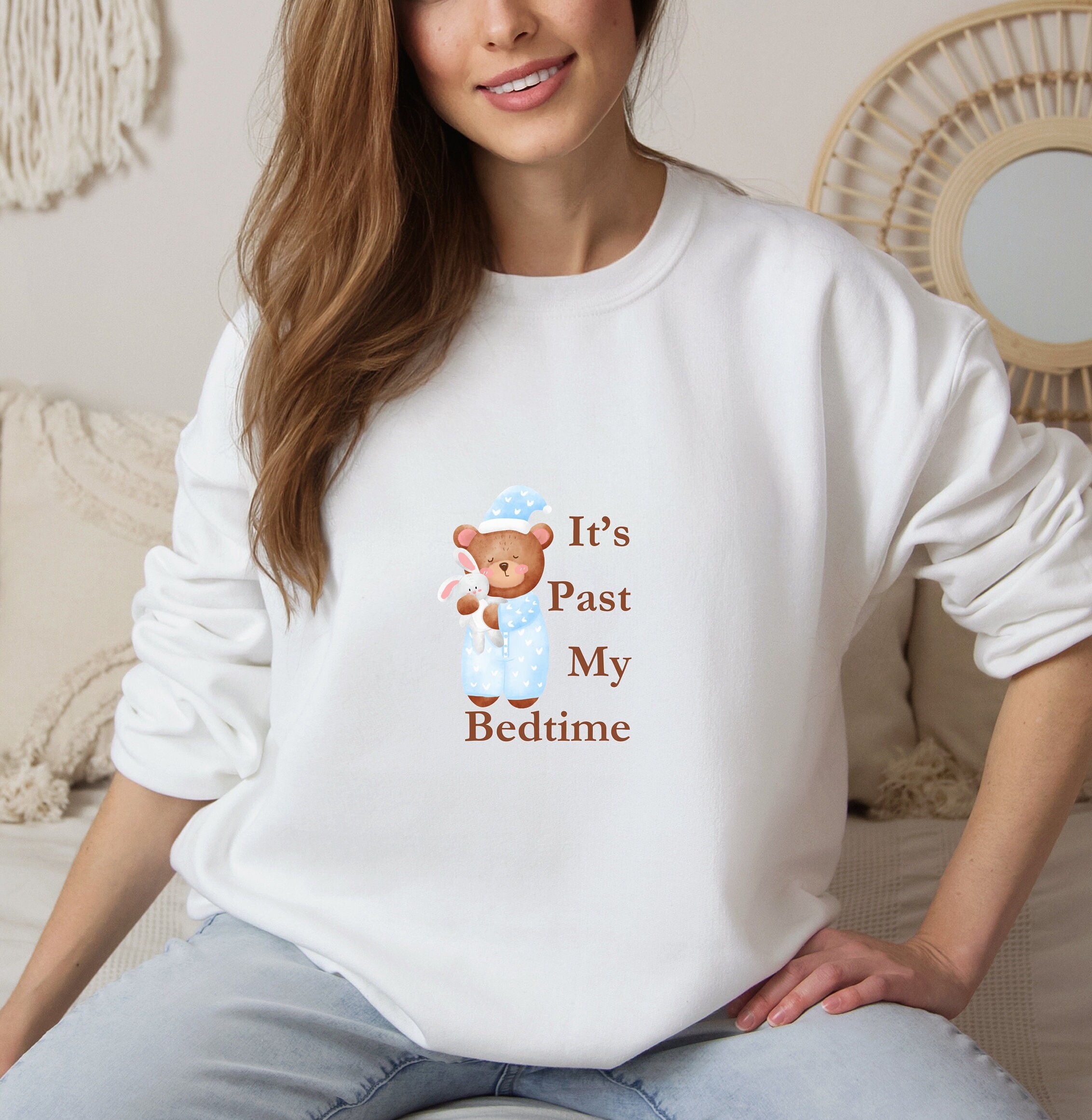 It's Past My Bedtime Sweatshirt Trendy Y2K Sweatshirt Home Vibes ...