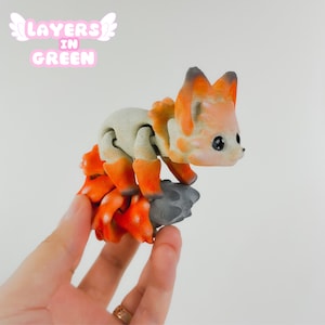 Cute Fox, .STL File for 3d Printing, Art Toy, Cute Pet Flexi, Print-in ...