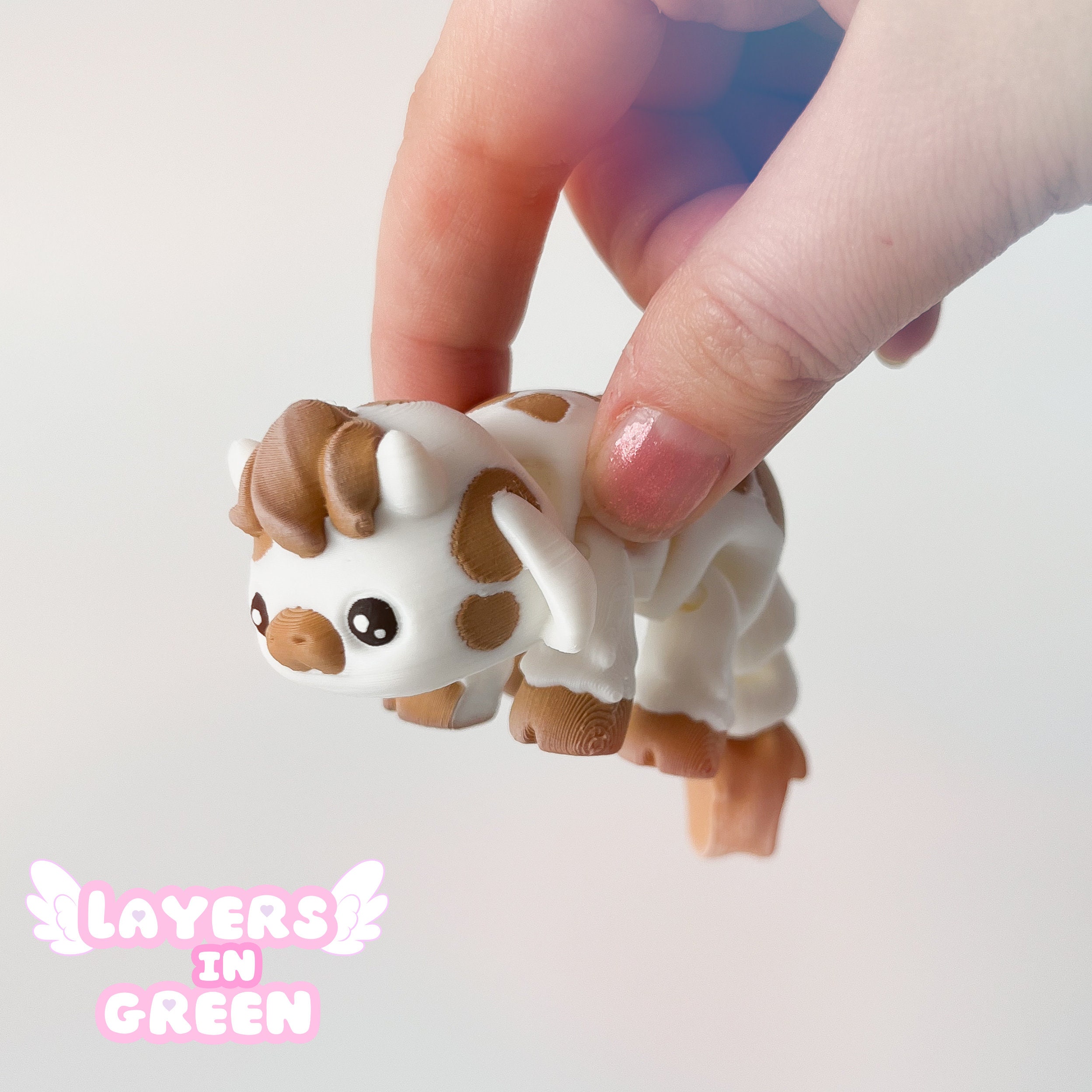 Cute Cow, .STL File for 3d Printing, Articulated, Cute Pet Flexi, Print ...