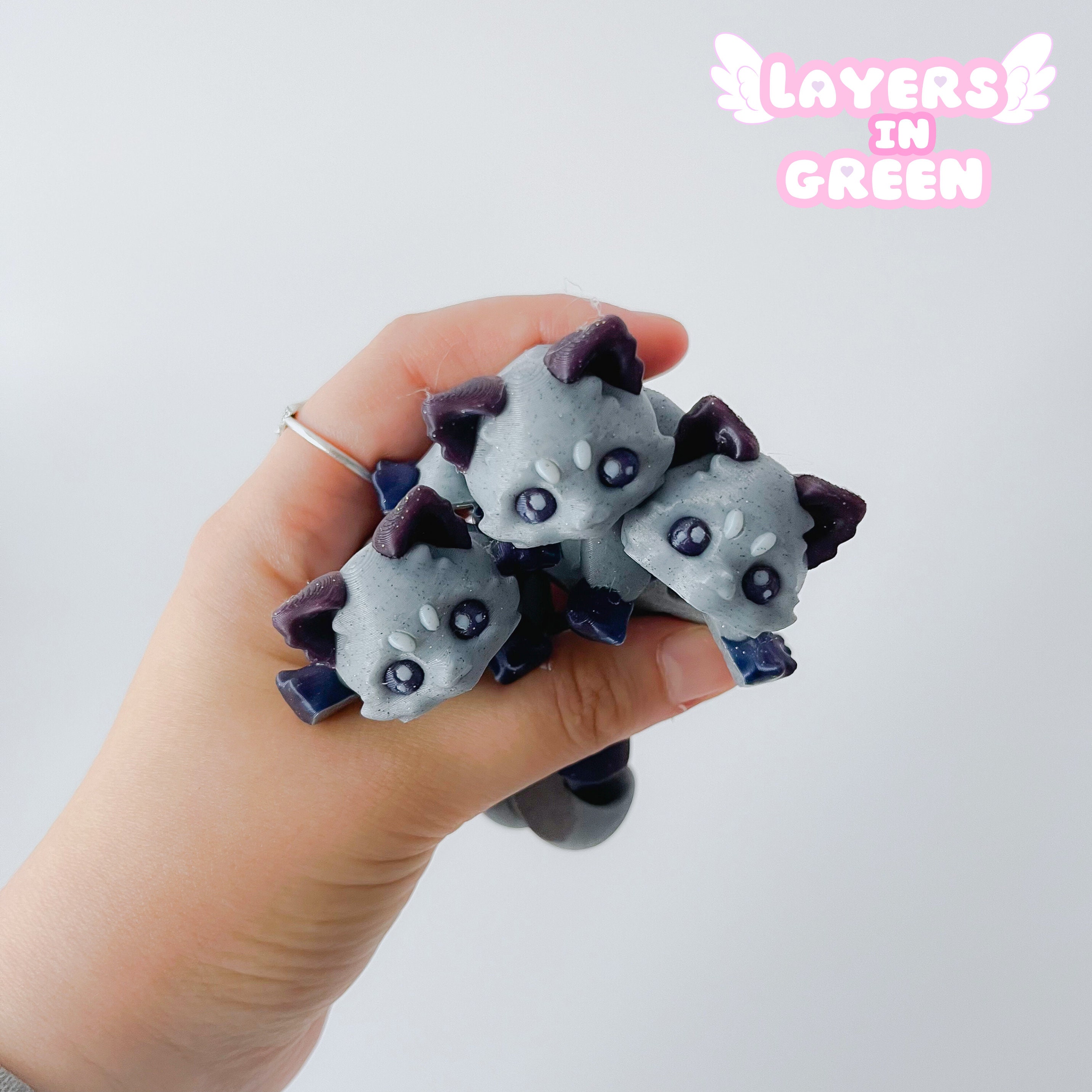 Raccoon, .STL File for 3d Printing, Cute Flexi, Fidget Pet, Art Toy ...