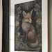 William Morris Inspired Fox Art Print, Fox Print, Fox Poster, Nature ...