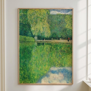 Gustav Klimt Print Summer Garden Park Vintage Landscape Rustic Country ...