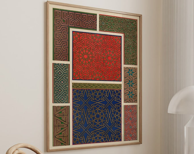 Traditional Islamic Pattern Print, Islamic Geometric Artwork, Islamic ...