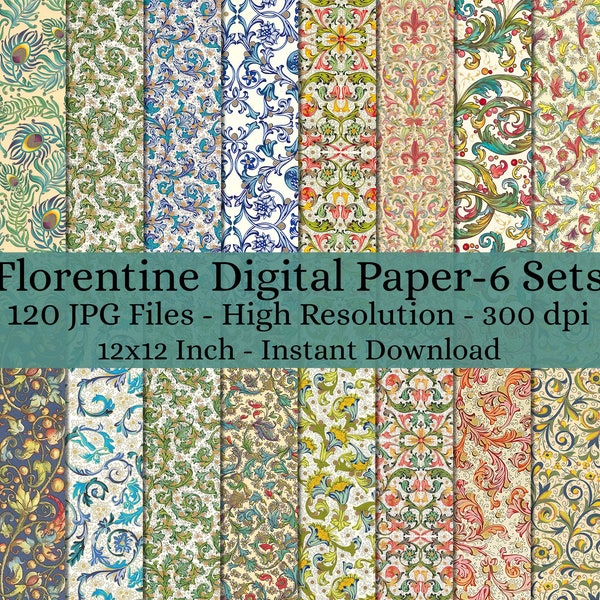 Florentine Paper - Etsy