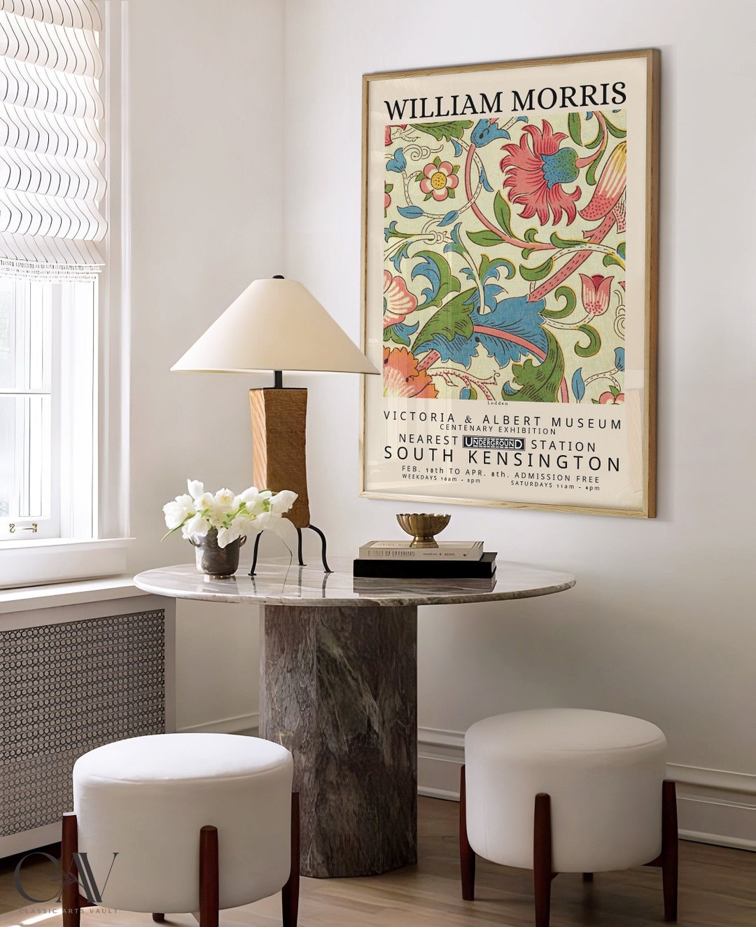 Lodden, William Morris Print, Exhibition Poster, Textile Wall Art, Art ...