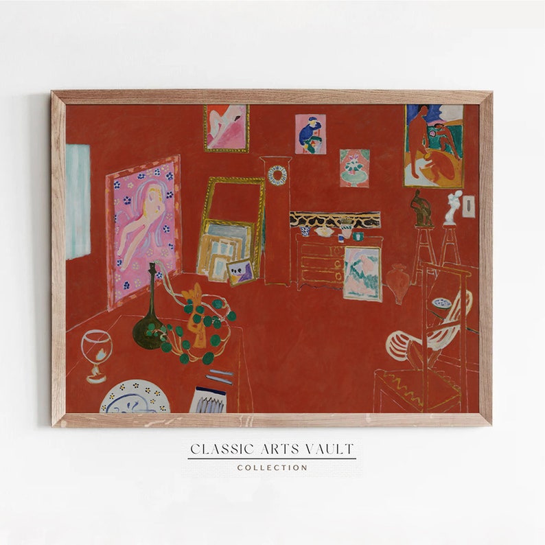 The Red Studio Matisse Wall Art Matisse Print Henri - Etsy