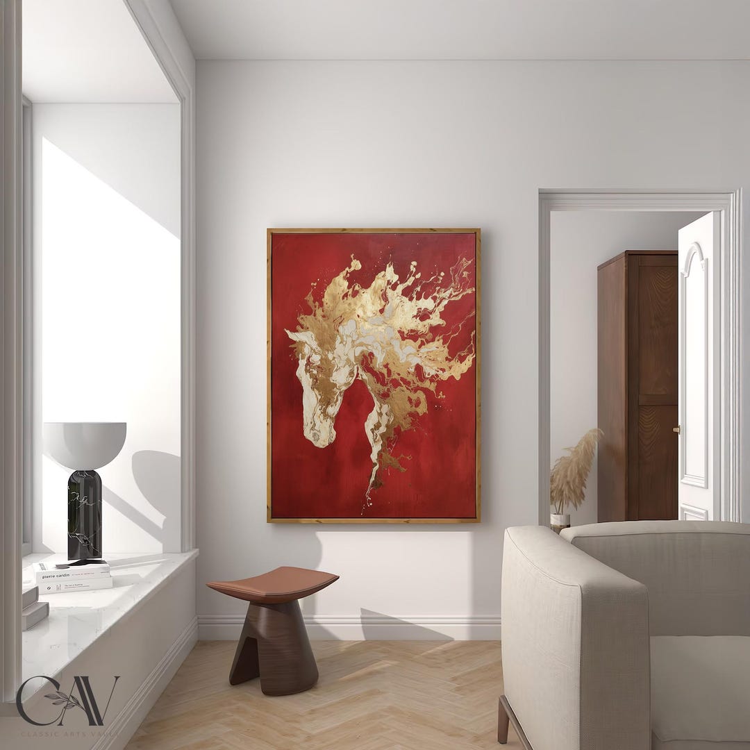 Horse Art Print Animal Poster 2026 Year of the Horse Decor Modern Lunar ...