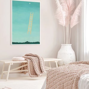 Georgia O'keeffe Print Poster, Ladder to the Moon, Floral Flower Print ...