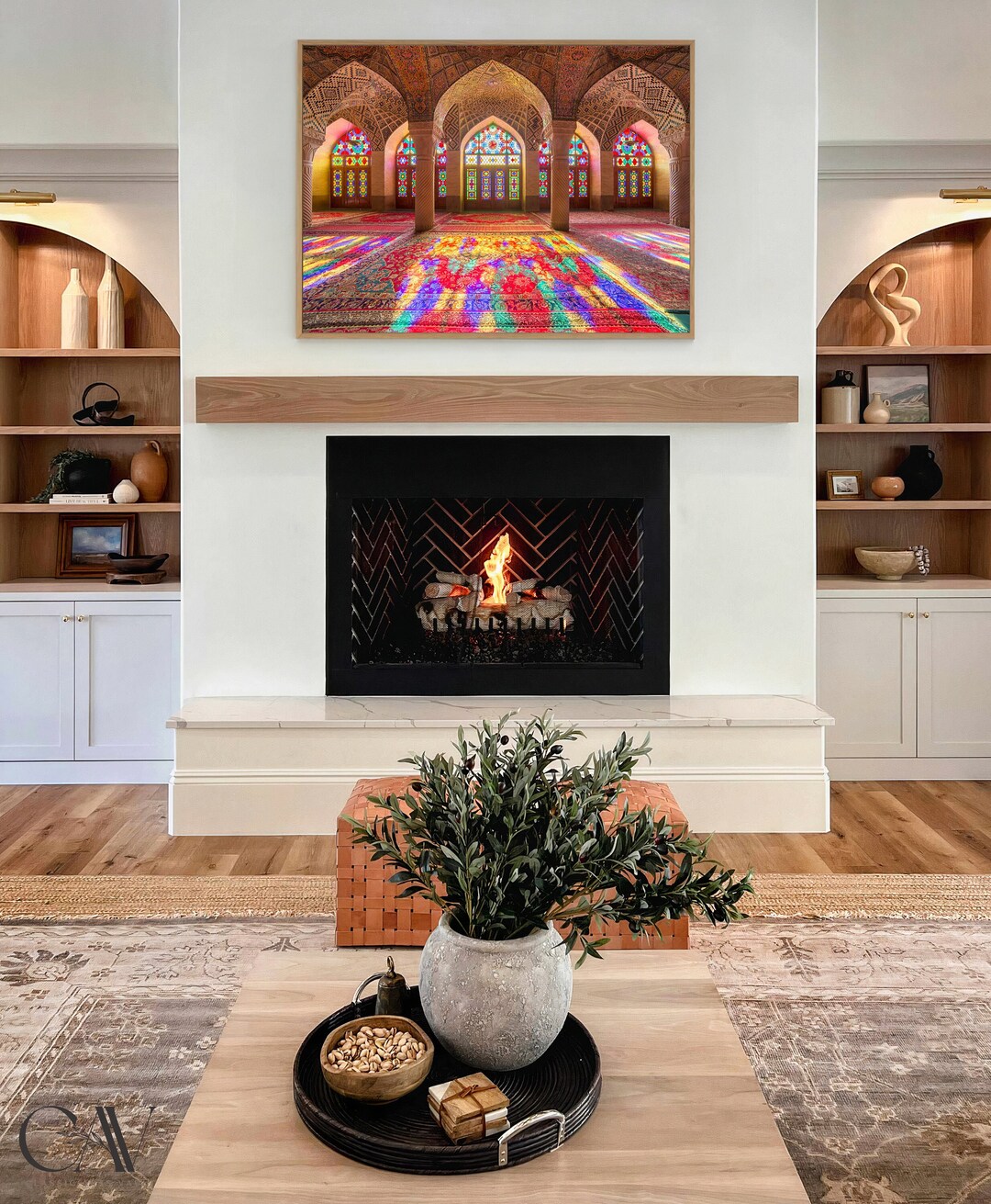 Mosque Art Print, Islamic Wall Art Muslim Architecture Poster Arabic ...