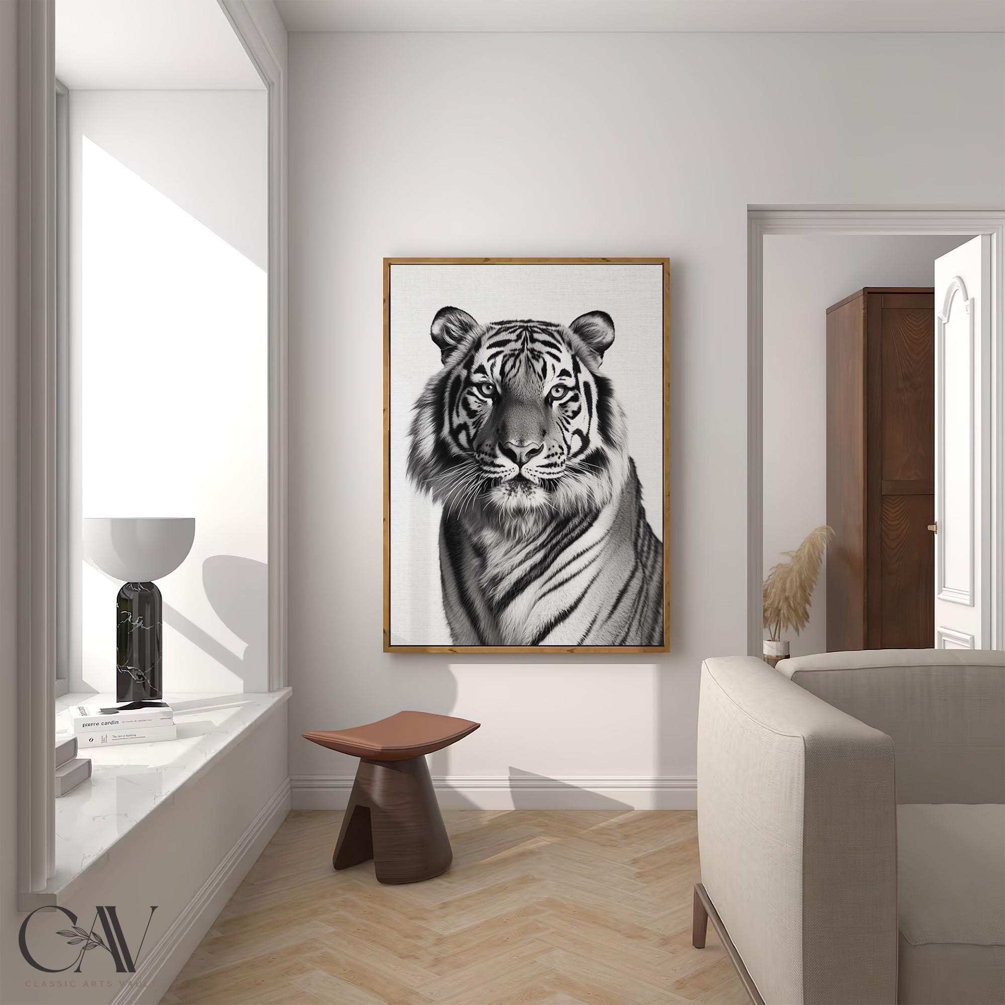 Tiger Fashion Magazine Inspired Poster Animal Portrait Photography ...