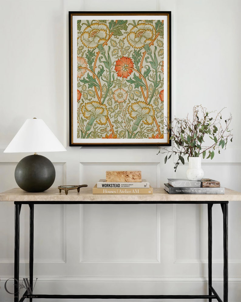 Rose William Morris Print, Exhibition Poster, Textile Wall Art, Art ...