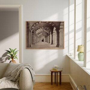 Vintage Mosque Art Print, Islamic Wall Art Muslim Poster Arabic Decor ...