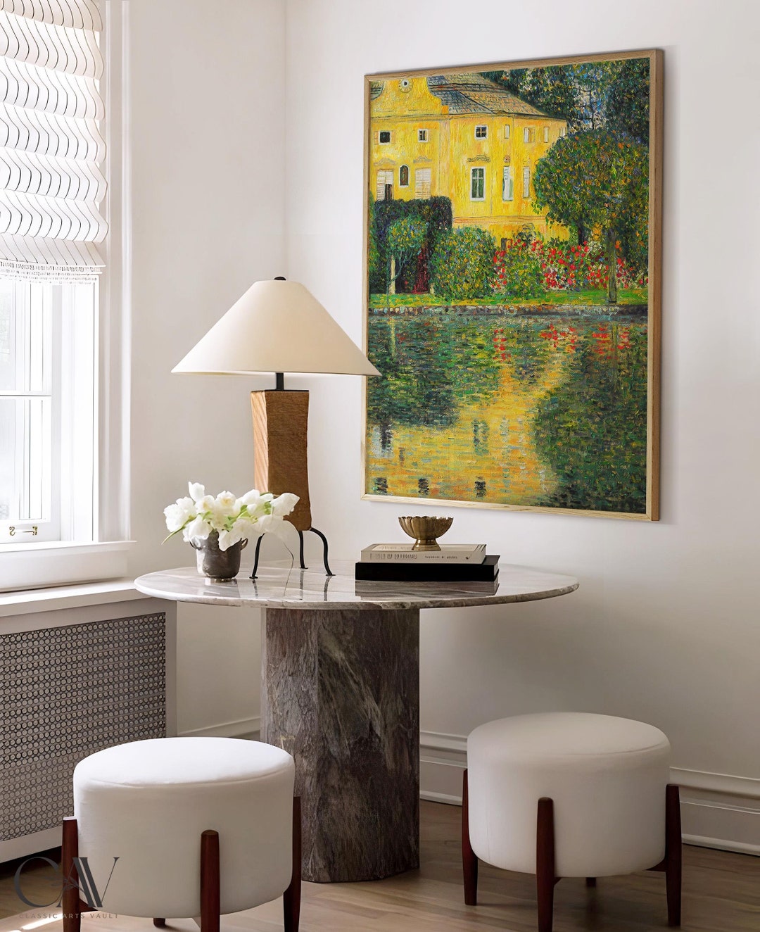 Gustav Klimt Print Summer Garden Spring Vintage Landscape Rustic ...