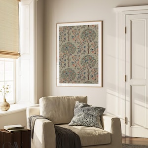 Kelmscott Tree - Russet, William Morris Print, Exhibition Poster ...