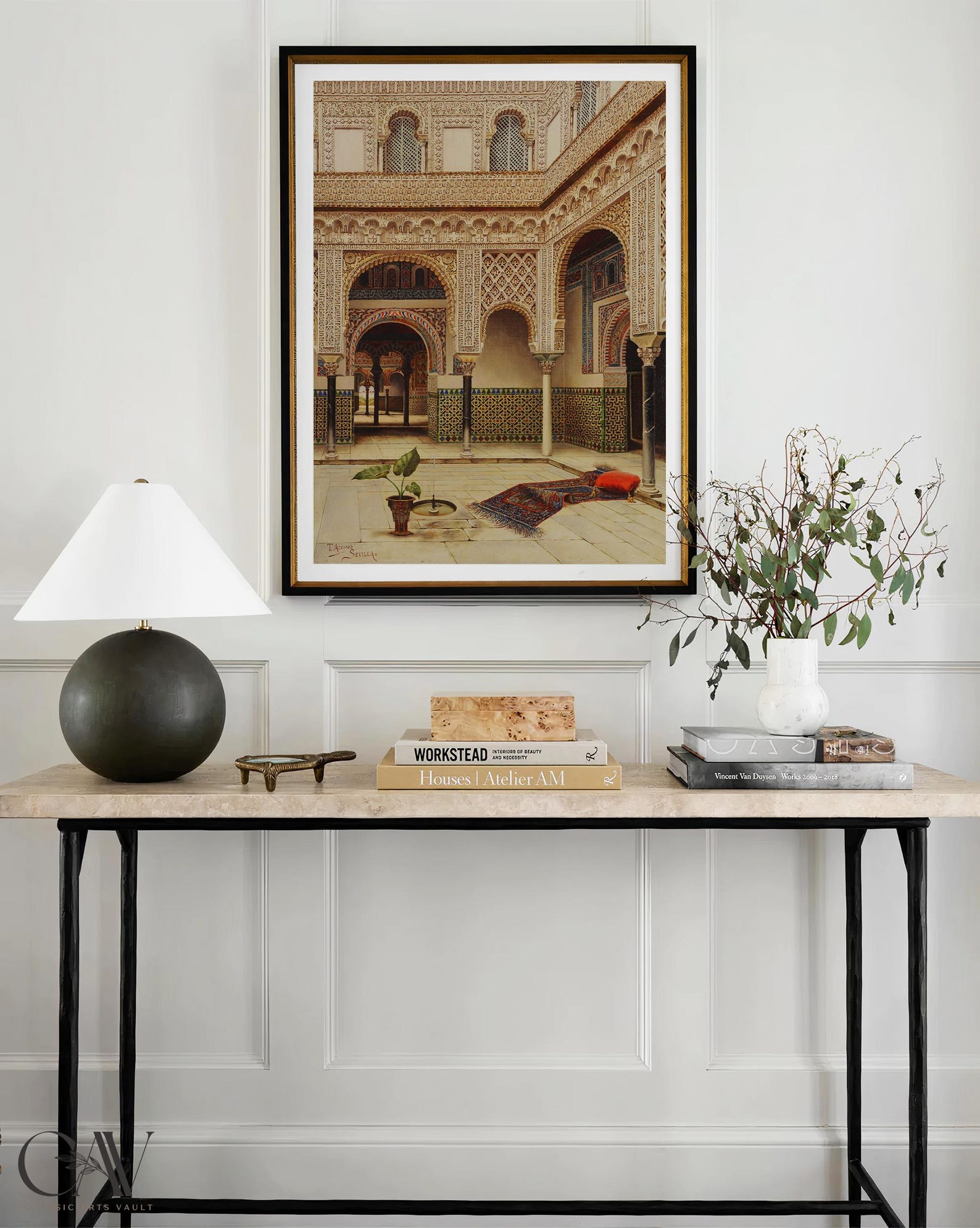 Alhambra Courtyard Spain Andalusian Islamic Wall Art Muslim ...