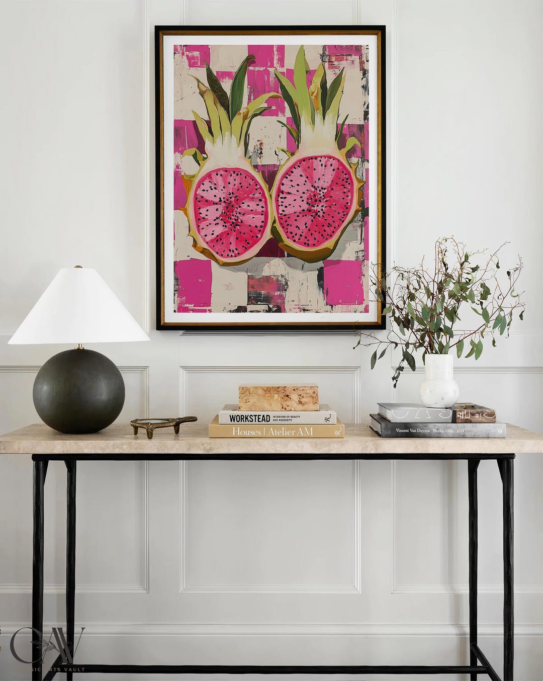 Dragon Fruit Poster Fruit Print Kitchen Decor Retro Art Vintage Food ...