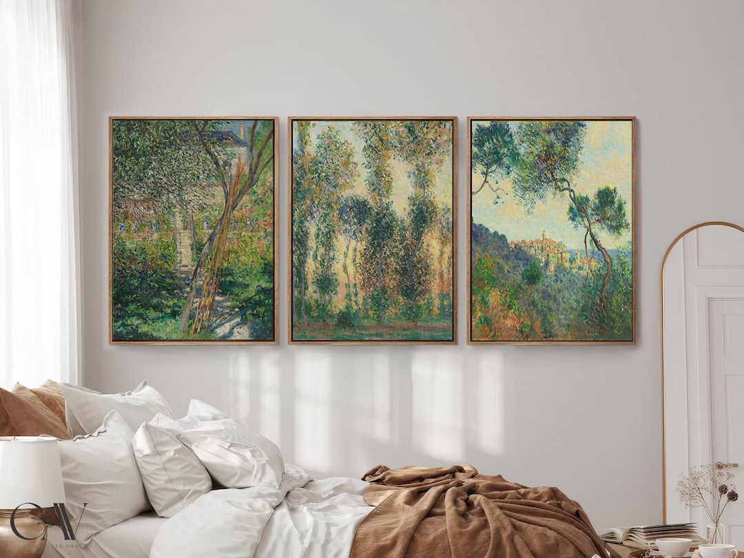 Claude Monet Summer Vintage Spring Landscape Rustic Country Painting ...