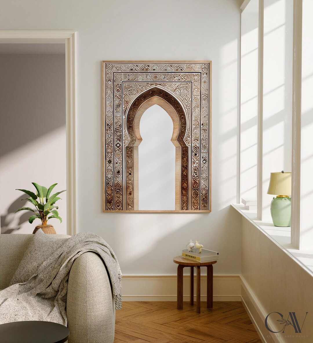 Mosque Arch Watercolor Print Islamic Wall Art Muslim Poster Arabic ...