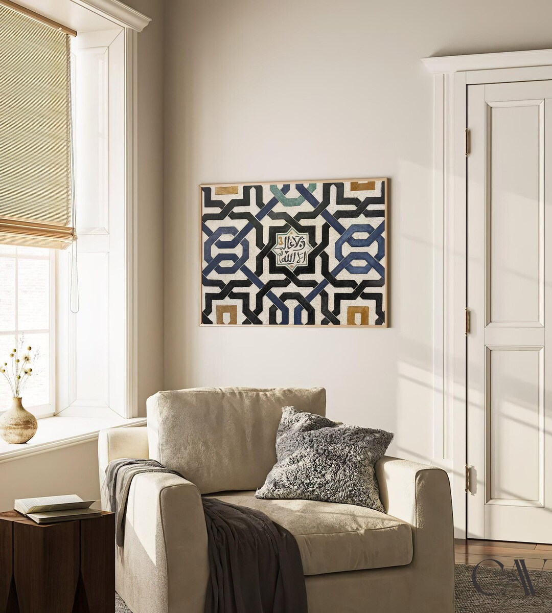 Andalusian Art Print, Islamic Mural Wall Art Muslim Architecture Poster ...