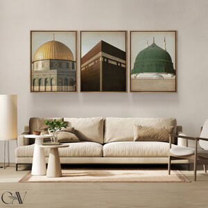 Mosque Art Print, Islamic Wall Art Muslim Poster Arabic Decor, Eid ...