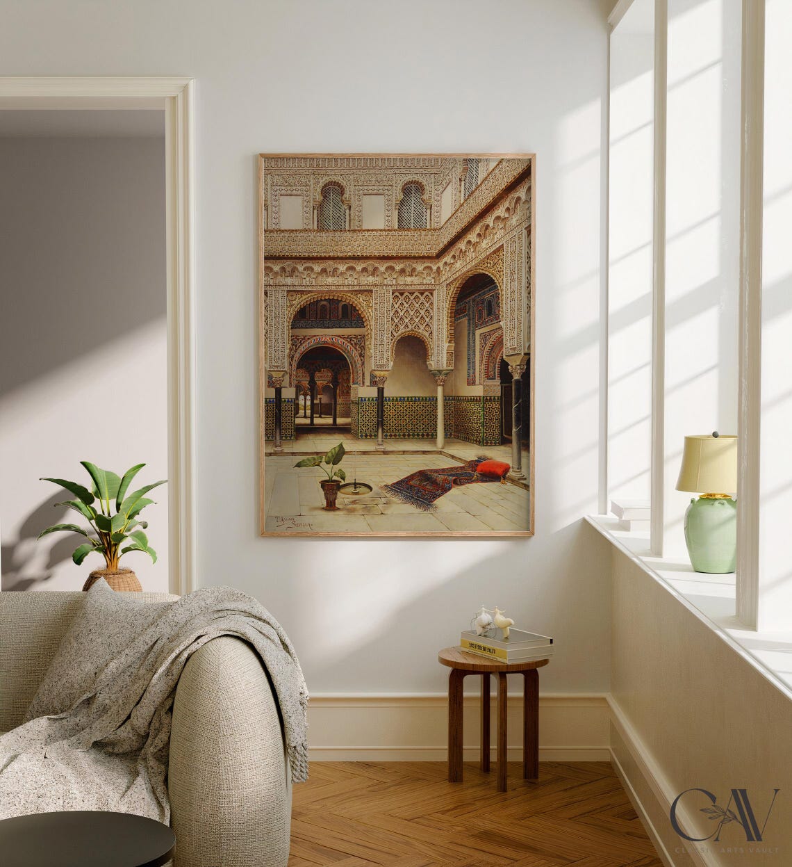 Alhambra Courtyard Spain Andalusian Islamic Wall Art Muslim ...