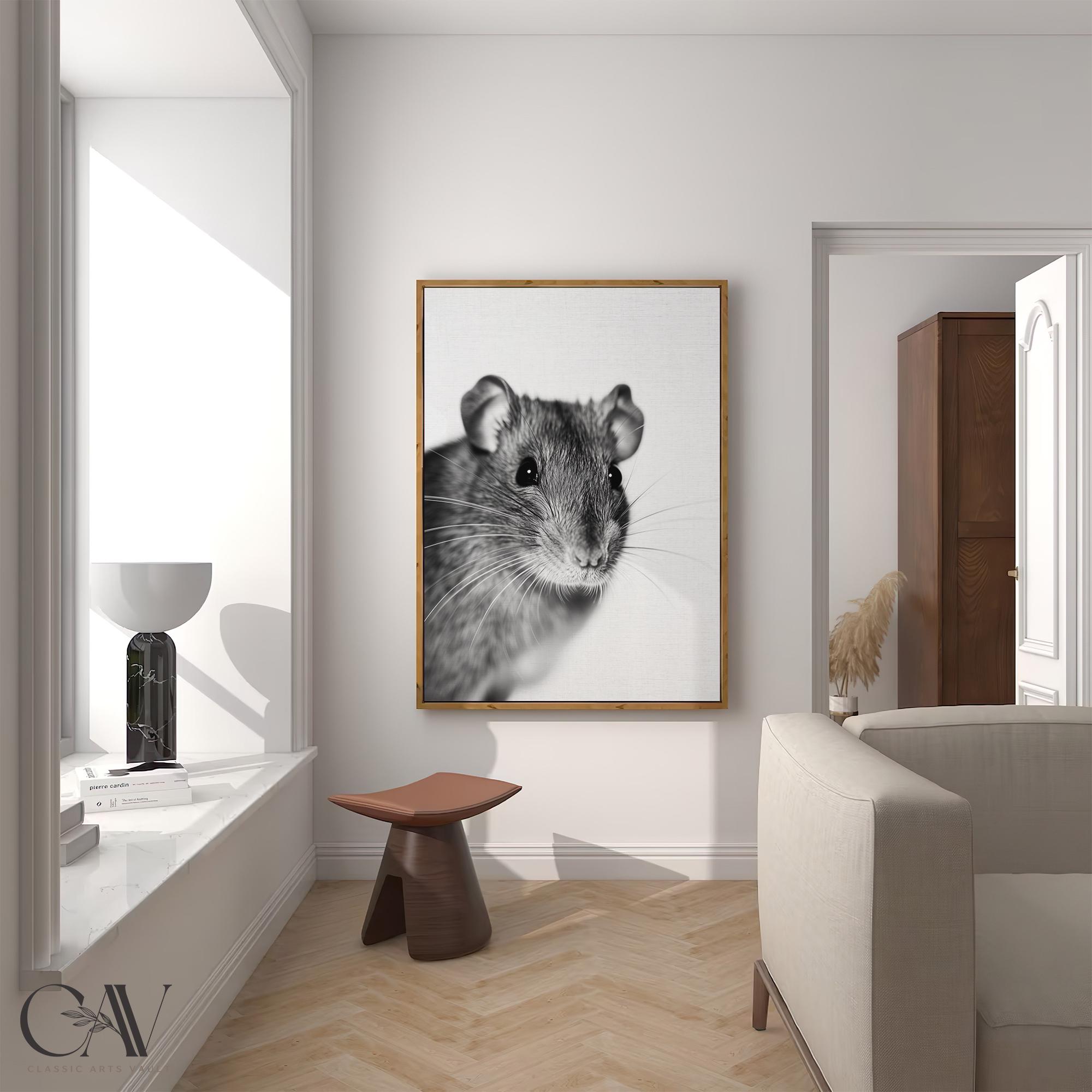 Rat Fashion Magazine Inspired Poster Animal Portrait Photography Print ...