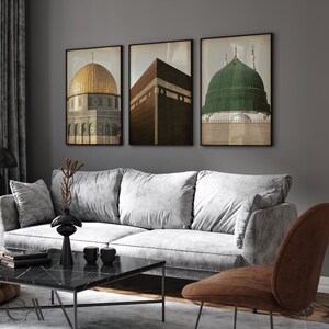 Mosque Art Print, Islamic Wall Art Muslim Poster Arabic Decor, Eid ...