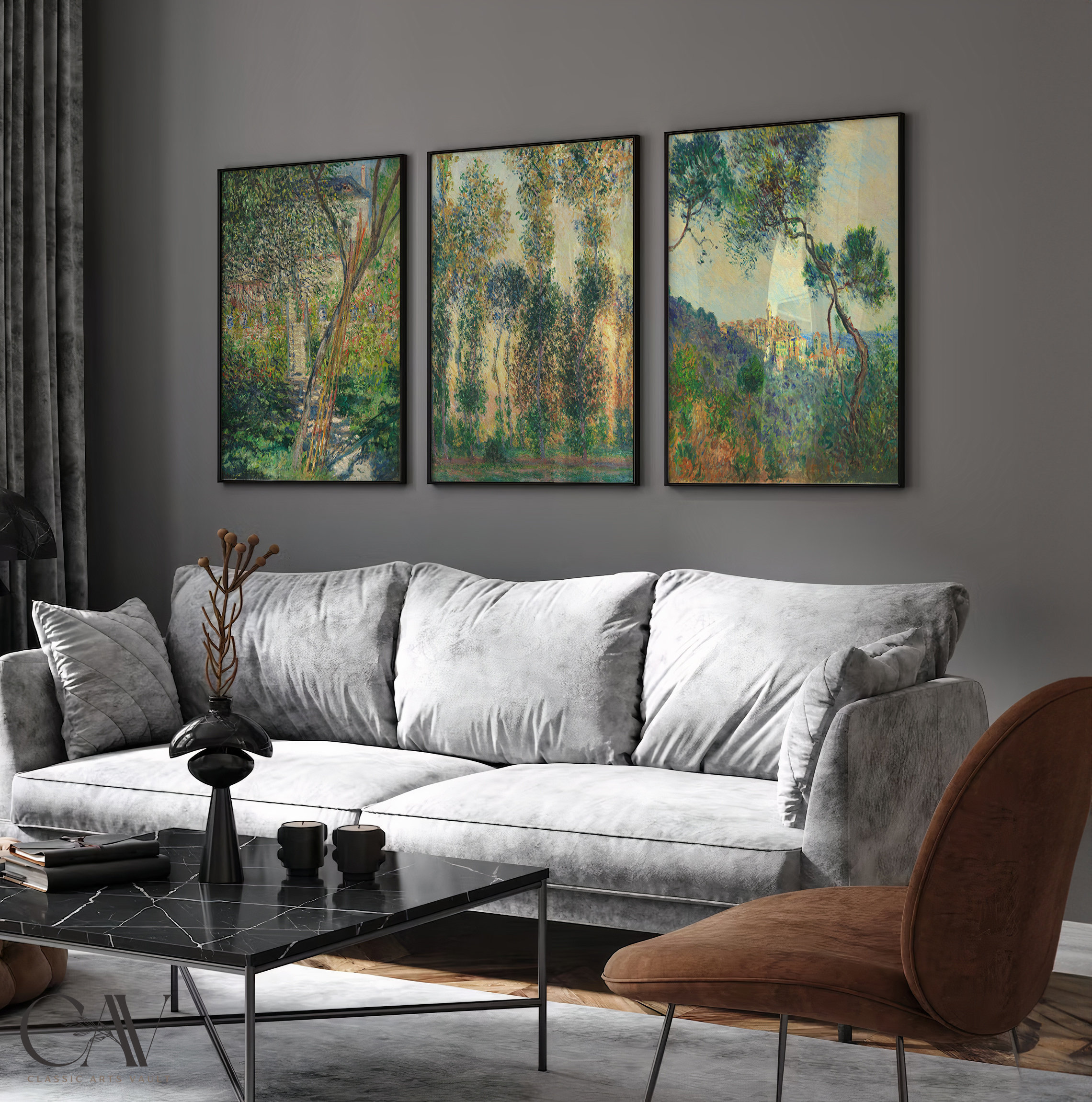Claude Monet Summer Vintage Spring Landscape Rustic Country Painting ...