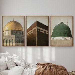 Mosque Art Print, Islamic Wall Art Muslim Poster Arabic Decor, Eid ...