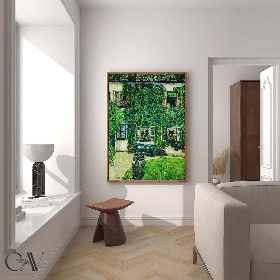 Gustav Klimt Print Summer Garden Spring Vintage Landscape Rustic ...