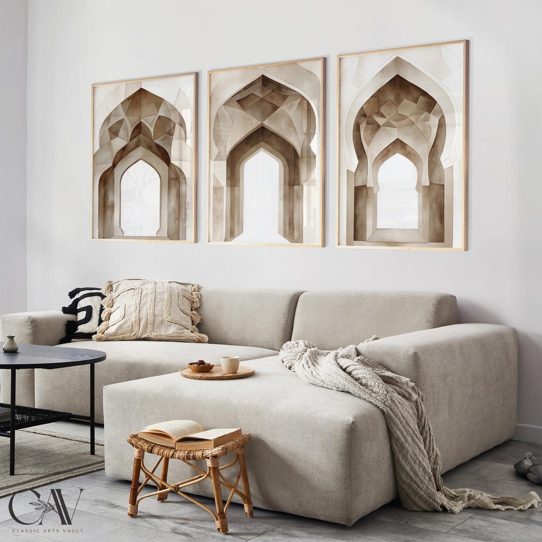 Mosque Watercolor Print Islamic Wall Art Muslim Poster Arabic Decor ...