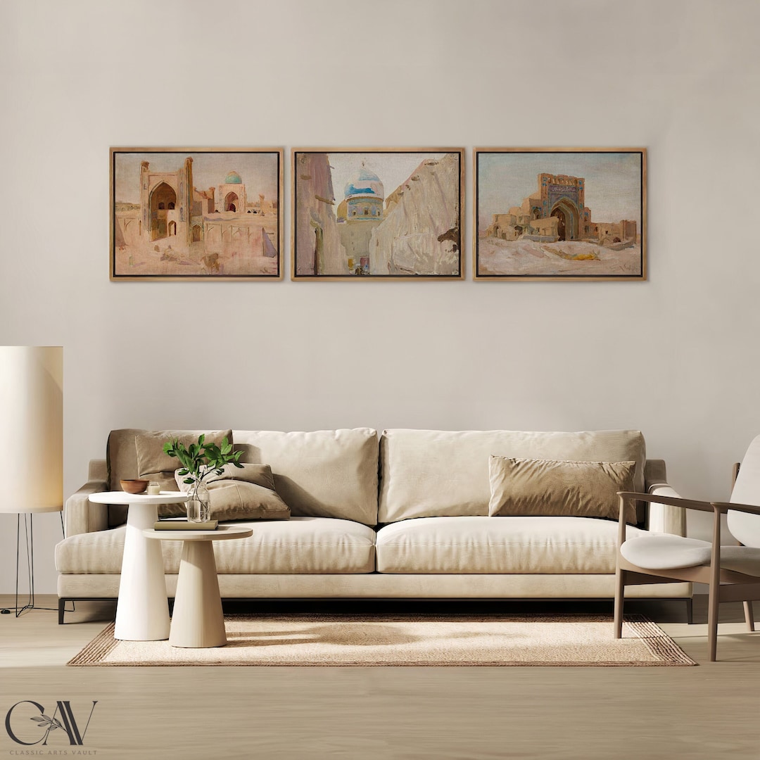 Vintage Mosque Art Print Islamic Wall Art Muslim Poster Arabic Decor ...