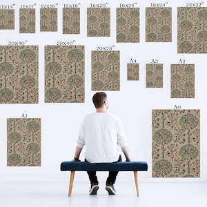 Kelmscott Tree - Russet, William Morris Print, Exhibition Poster ...