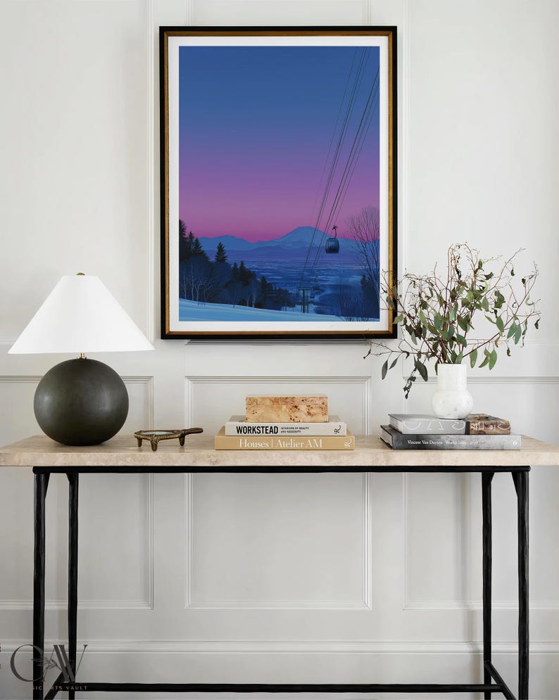 Niseko Ski Resort Japan Nature Landscape Painting Vacation Art Print ...