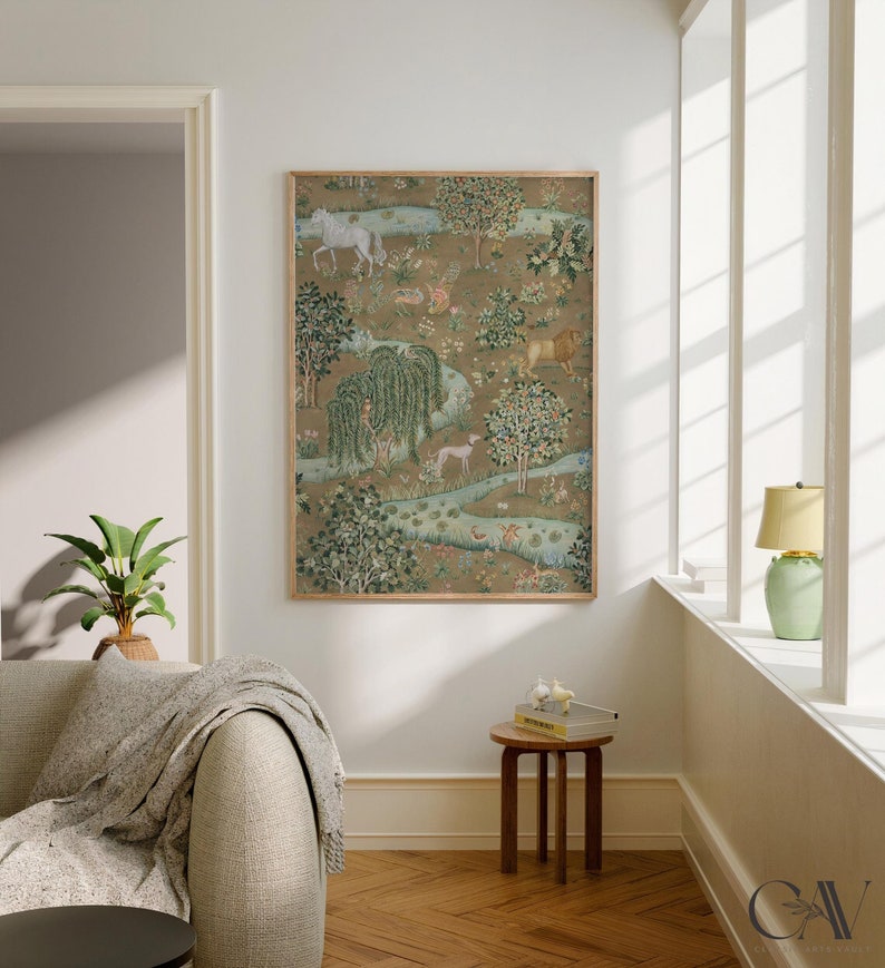 Owl & Willow William Morris Print Exhibition Poster Textile Wall Art ...