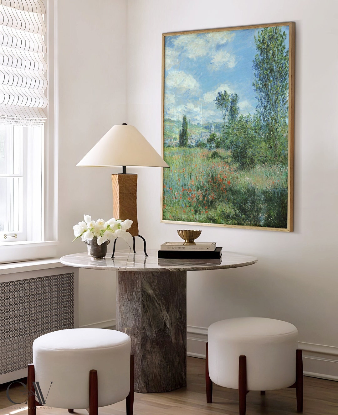 Claude Monet Summer Meadow Vintage Spring Landscape Rustic Country ...