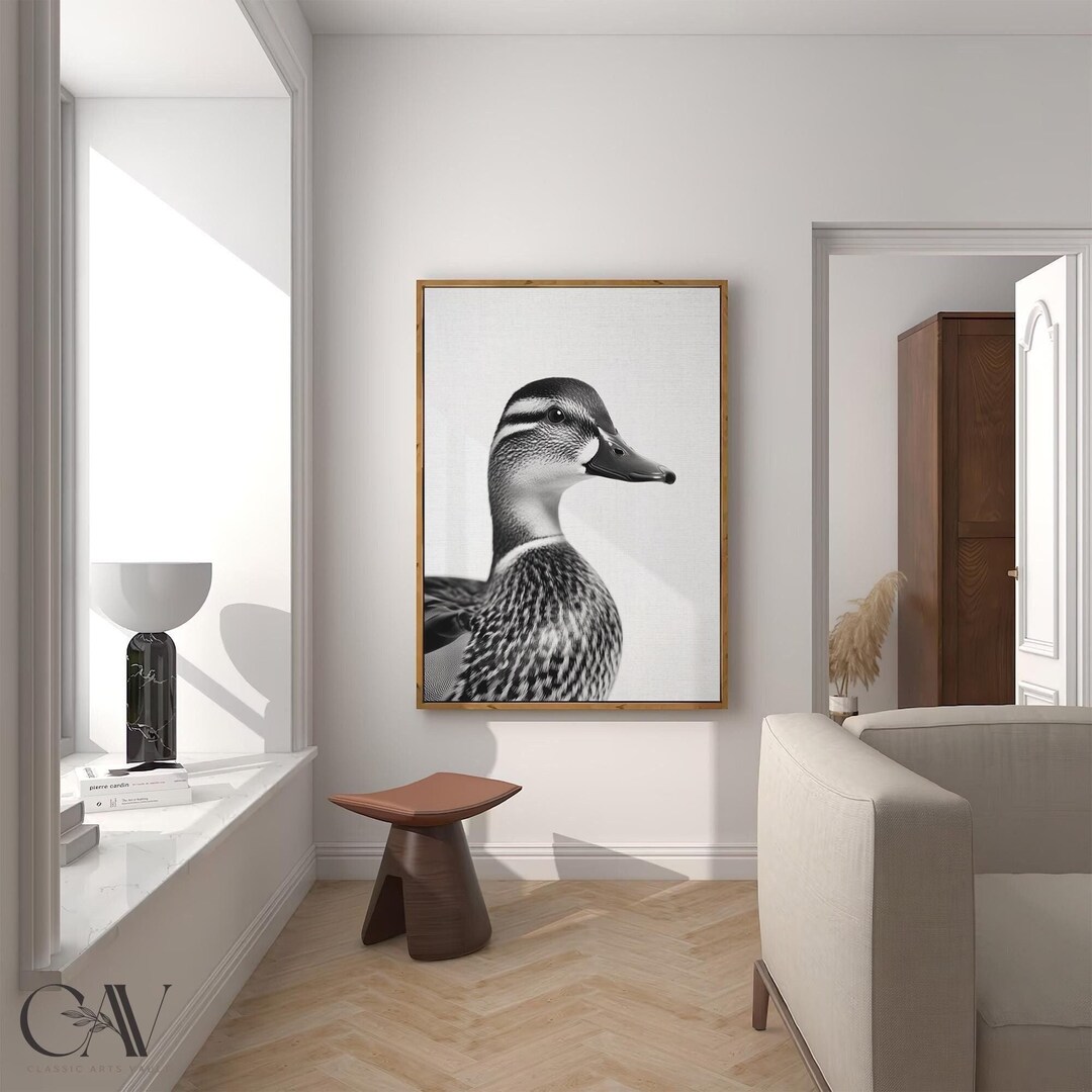 Mallard Duck Fashion Magazine Inspired Poster Animal Portrait ...