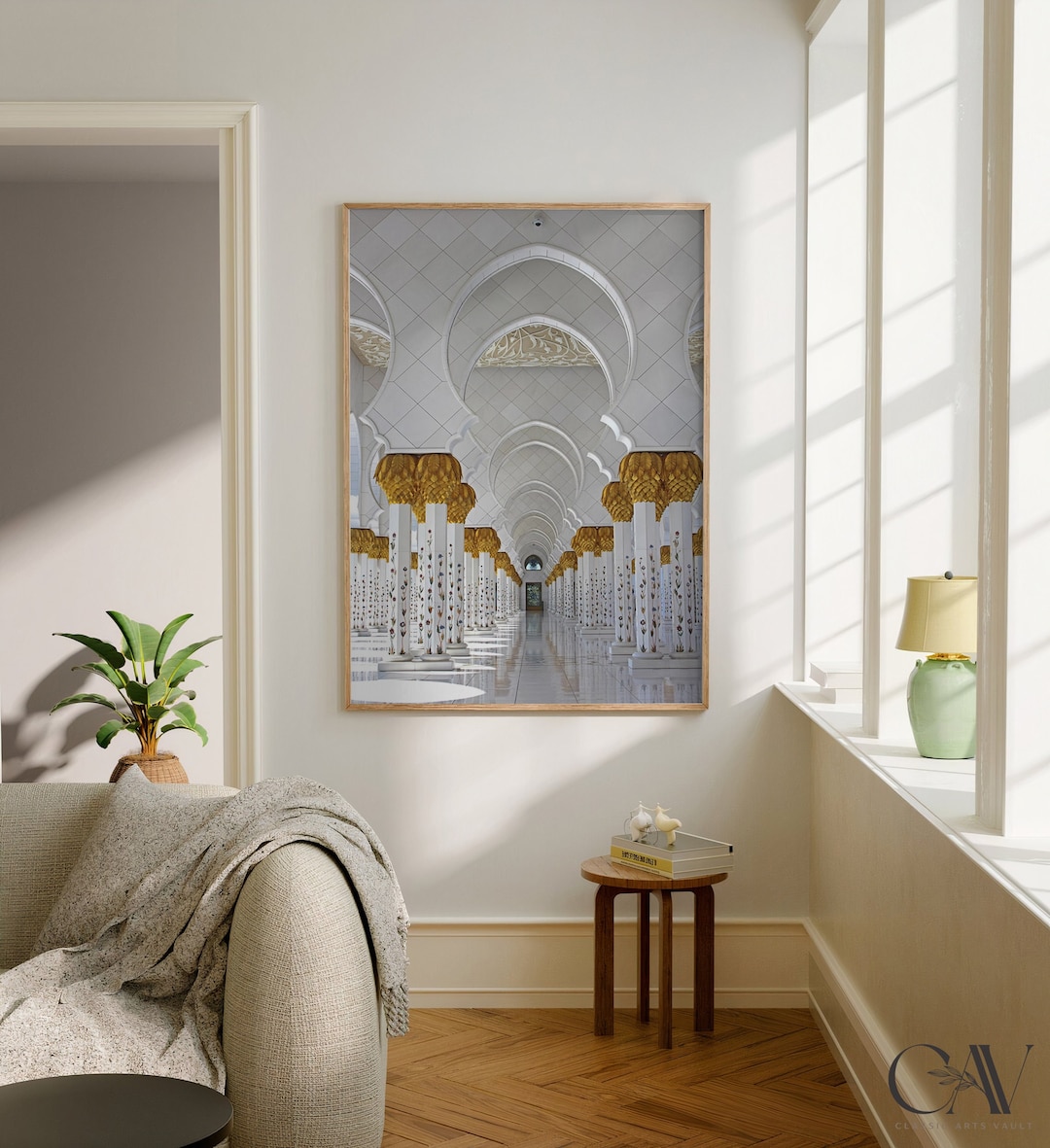 Sheikh Zayed Grand Mosque Art Print, Islamic Wall Art Muslim ...