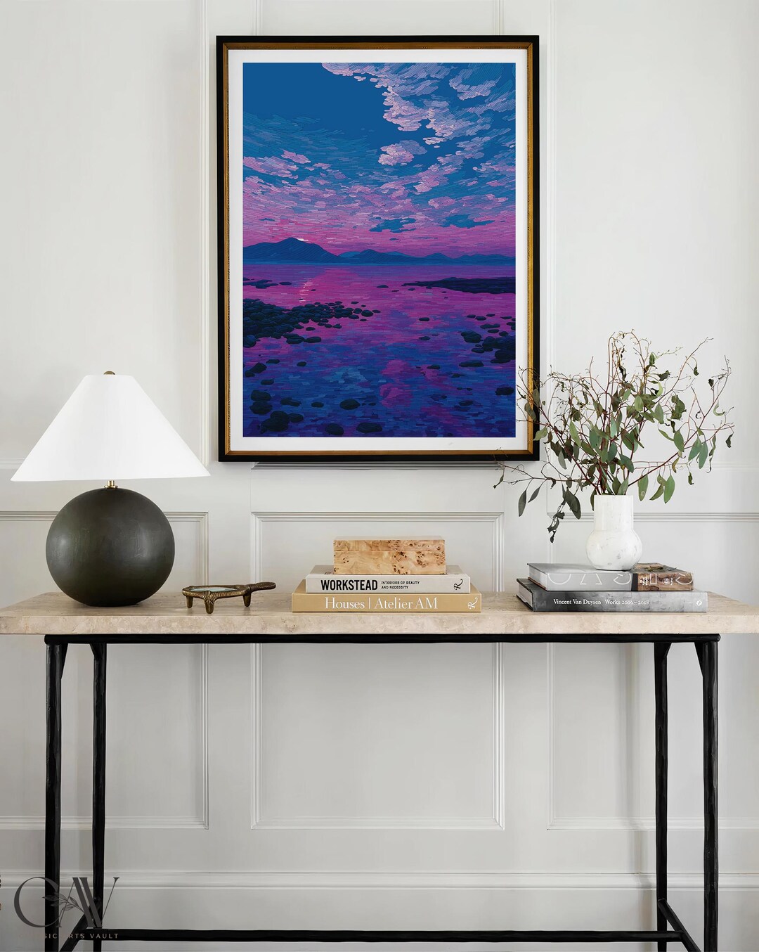Lake Biwa Shiga Japan Nature Landscape Painting Vacation Art Print ...
