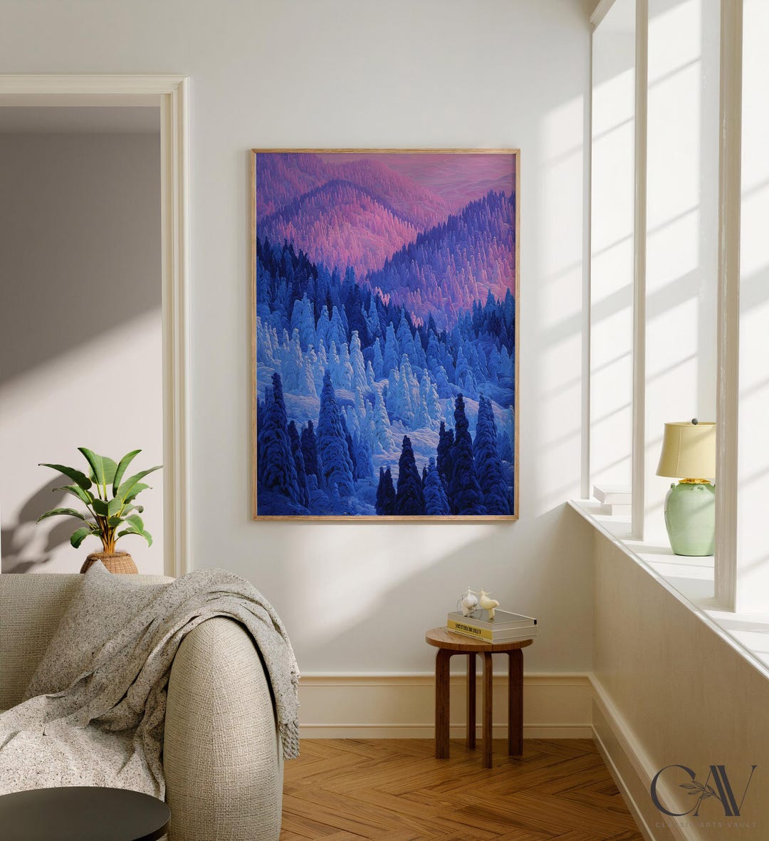 Zao Onsen Snow Monsters Japan Nature Landscape Painting Vacation Print ...